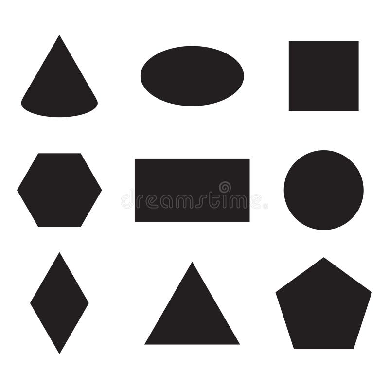 Basic Solid Black Shapes Stock Illustrations – 660 Basic Solid Black Shapes Stock Illustrations ...