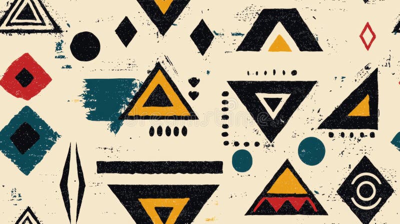 Geometric Shapes, Stone, Pattern, and Vibrant Colors Create Visually ...