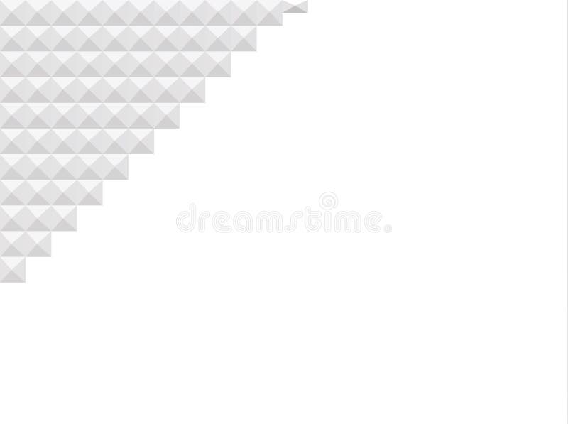 Geometric Shapes and Texture Design at Corner. White Template ...