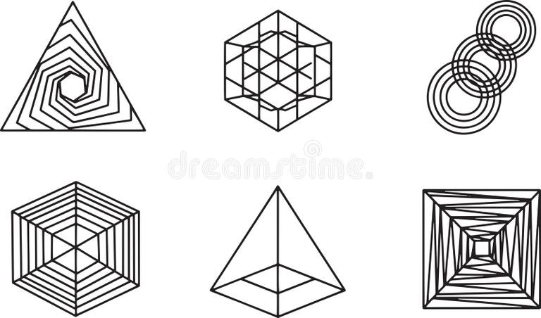 Triangular Pyramid Outline Stock Illustrations – 727 Triangular Pyramid ...