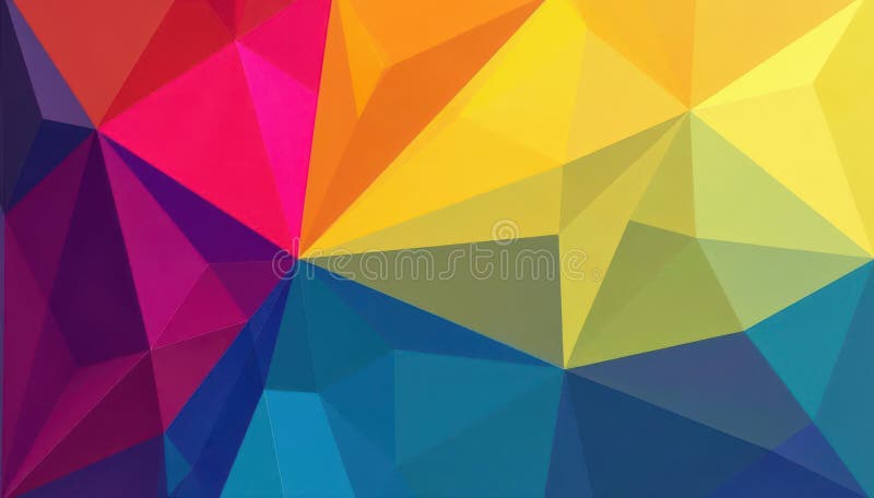 Geometric Shapes, Vibrant Colors, Bold Design, Abstract, Color Stock ...