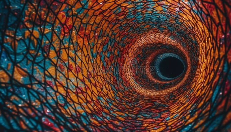 Geometric Shapes in Vibrant Colors Create Chaos Generated by AI Stock ...