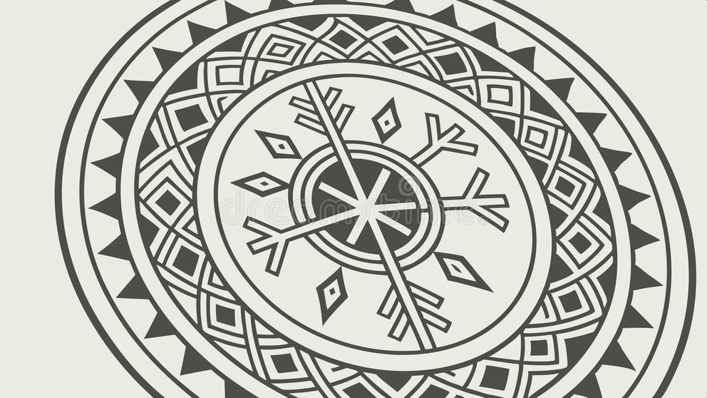 Geometric Shield Pattern, Decorative and Medieval Style Designs Vector ...