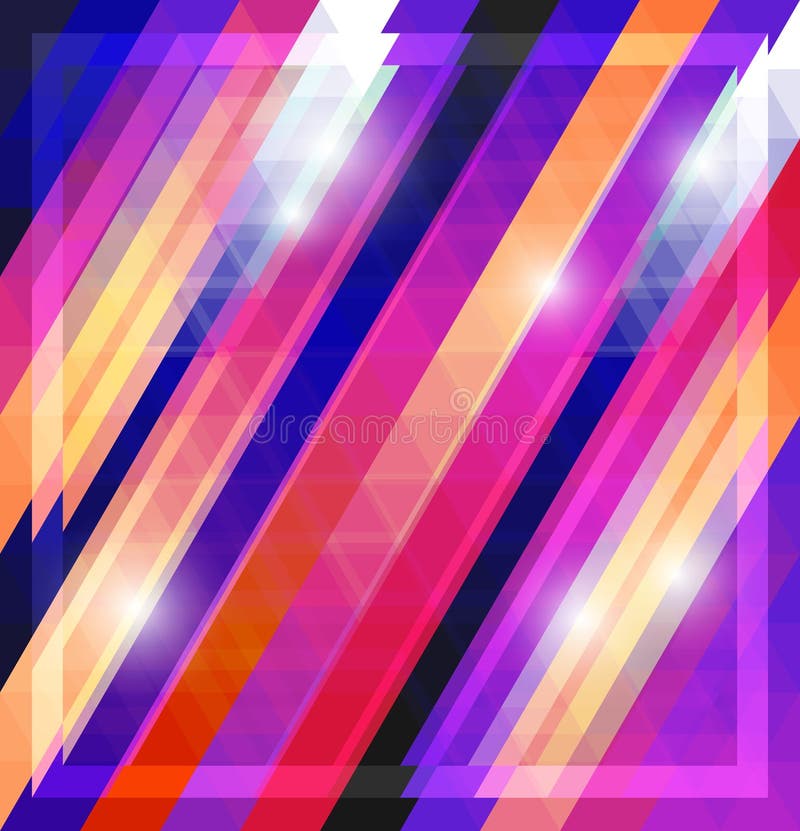 Geometric Shining Pattern with Triangles Stock Vector - Illustration of ...