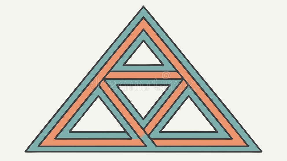 Geometric Sierpinski Triangle Pattern Illustration, Vector Design ...