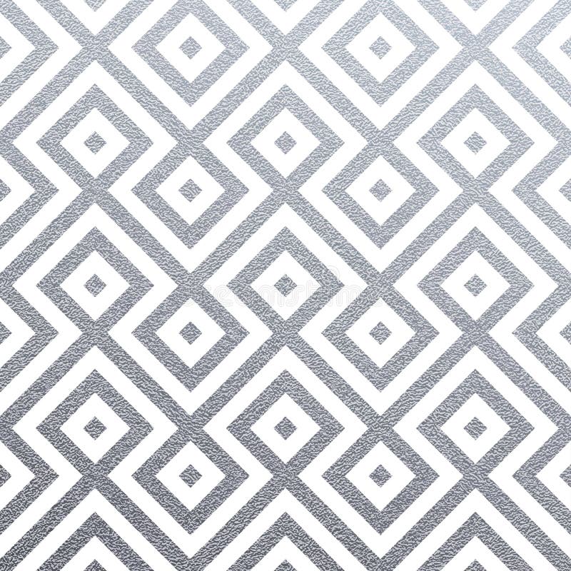 Geometric Silver Seamless Pattern with Glitter Texture of Abstract ...