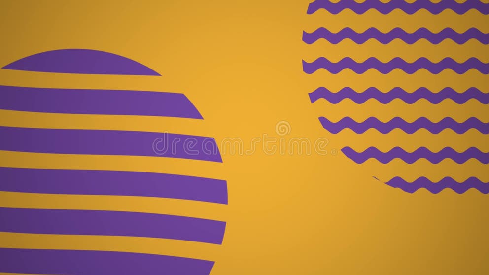 Geometric Simple Pattern Loop. Circles, Squares, Lines Abstract Shapes ...