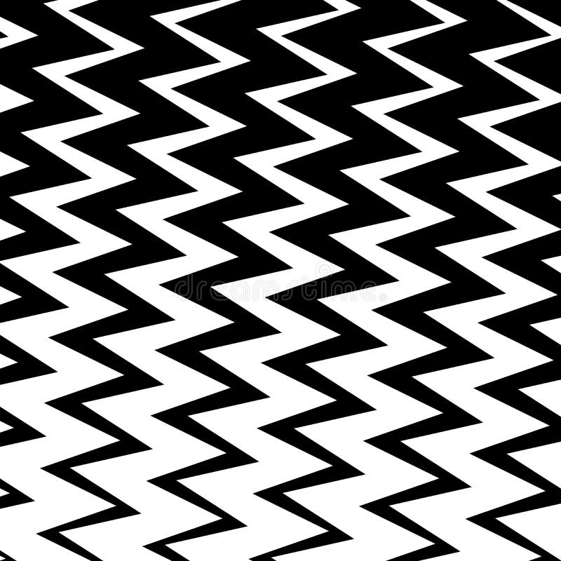 Geometric Simple Zigzag Print, Wave Pattern Stock Vector - Illustration ...