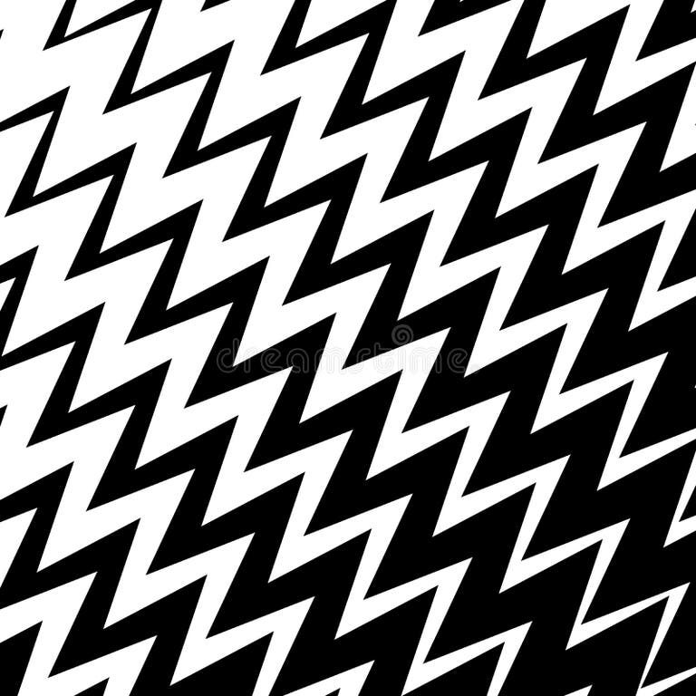 Geometric Simple Zigzag Print, Wave Pattern Stock Vector - Illustration of line, fashion: 134464064