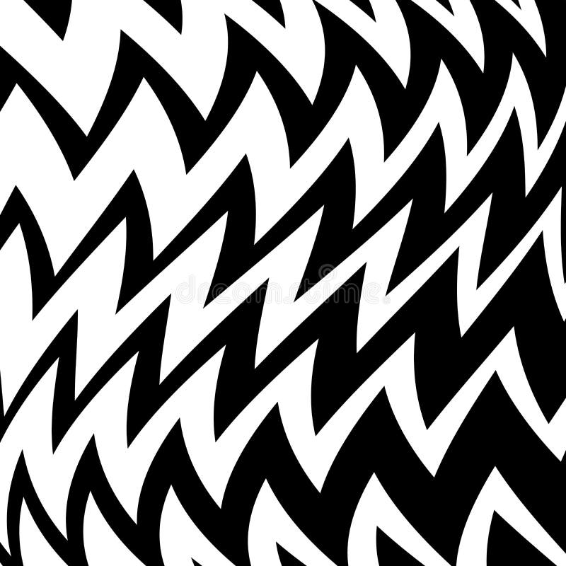 Geometric Simple Zigzag Print, Wave Pattern Stock Vector - Illustration ...