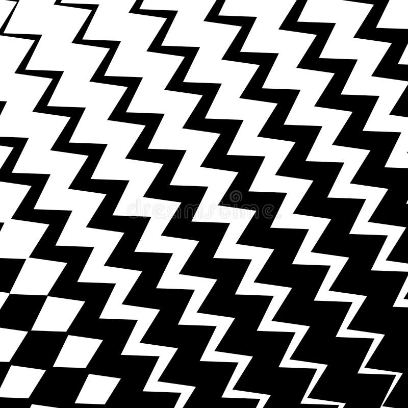 Geometric Simple Zigzag Print, Wave Pattern Stock Vector - Illustration ...