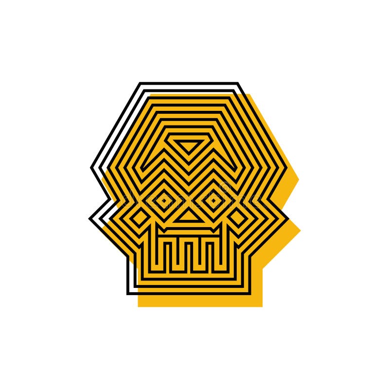 Geometric Skull. Abstract Skeleton Head Stock Vector - Illustration of ...