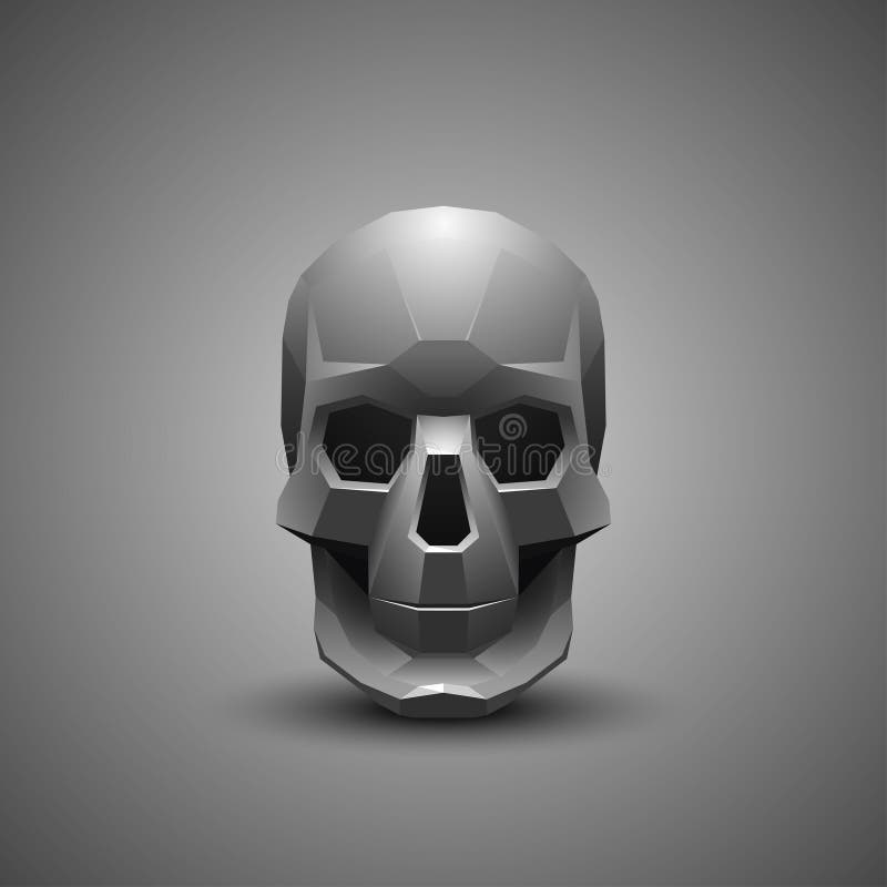 Geometric skull stock vector. Illustration of anatomy - 59634196