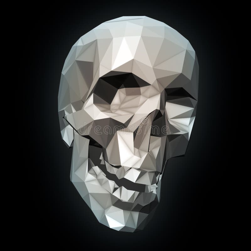 Geometric skull stock illustration. Illustration of death - 42432666