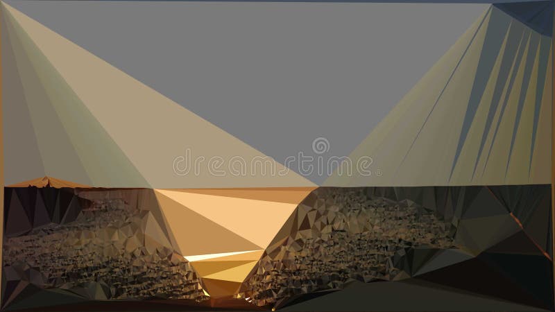 Geometric Skyline Sea and Sunset Stock Photo - Image of deciduous ...