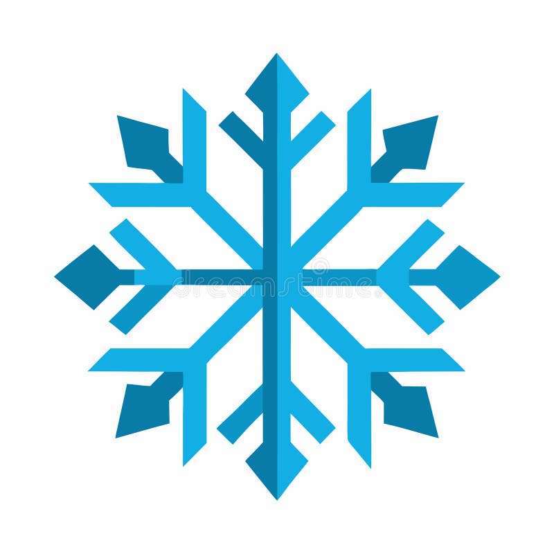 A Geometric Snowflake Design Features Angular Shapes and a Symmetrical ...