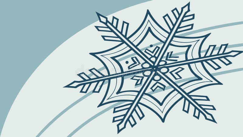 Geometric Snowflake Pattern Winter Art, Icy Design, Vector Design ...
