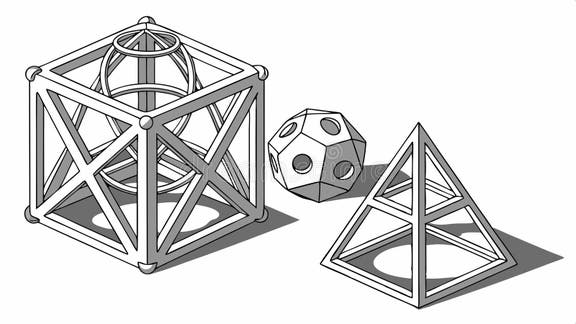 Geometric Solids Set, Abstract Shapes and Mathematical Forms Vector ...