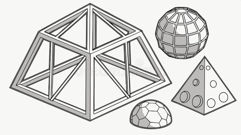 Geometric Solids Shapes, Mathematical Forms and Abstract Design Vector ...