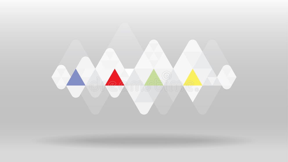 Geometric Sound Wave Abstract Vector Background Stock Vector ...