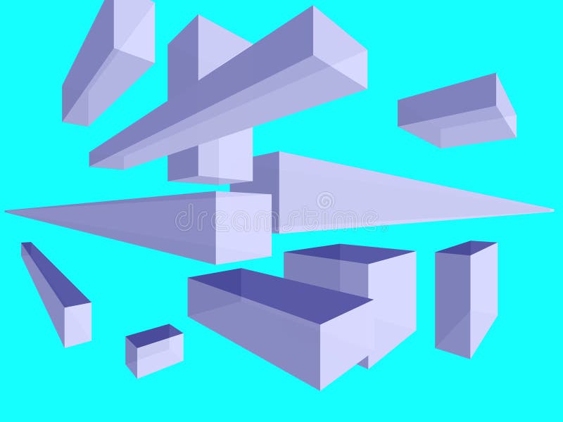 Geometric Spaces Background Stock Illustration - Illustration of ...