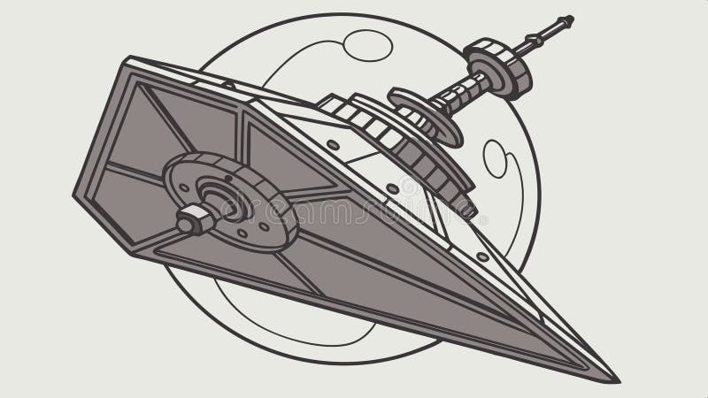 Geometric Spaceship: Abstract Design, Interstellar Travel, Vector ...