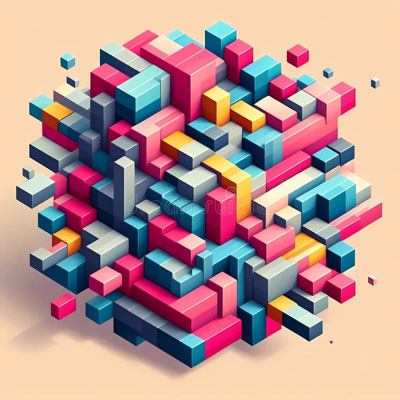 Geometric Spectrum stock illustration. Illustration of bold - 358786416