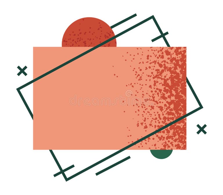 Geometric Speech Bubble. Abstract Modern Text Frame, Doodle Dynamic ...