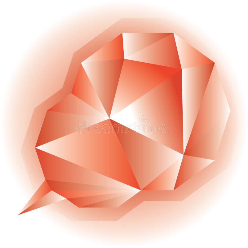 Geometric Speech Bubbles. Vector Illustration Decorative Design Stock ...