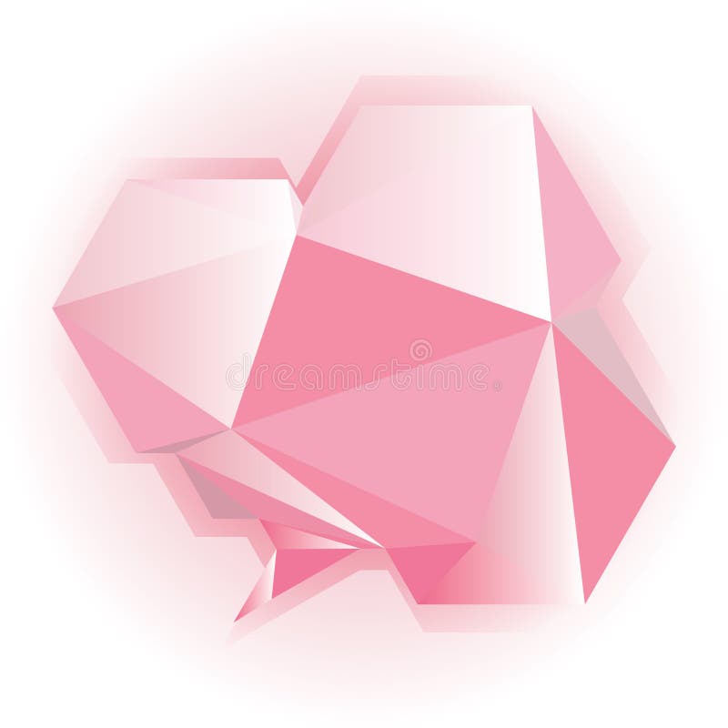 Geometric Speech Bubbles. Vector Illustration Decorative Design Stock ...