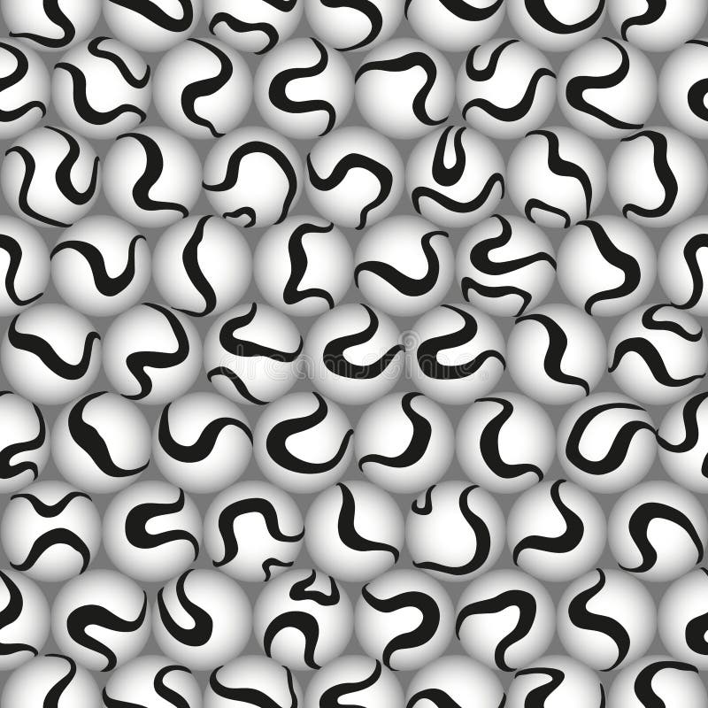 Spherical Pattern Art The Effect Of Shading Stock Illustration ...