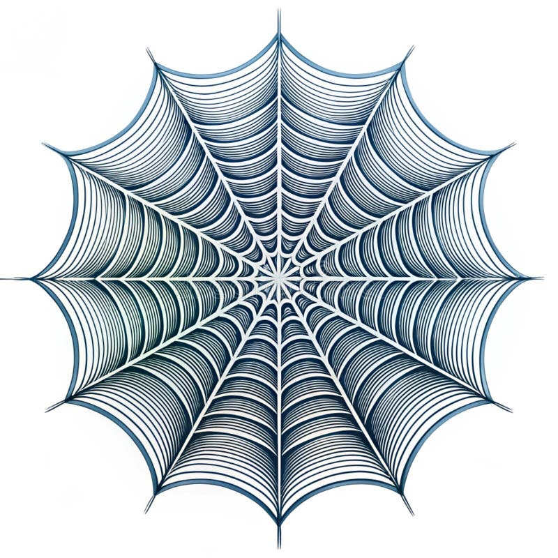 Geometric Spider Web stock illustration. Illustration of stylized ...