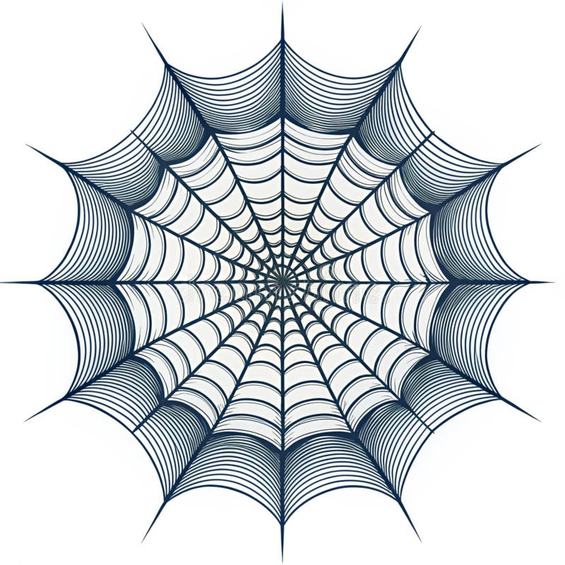 Geometric Spider Web stock illustration. Illustration of symbolizing ...