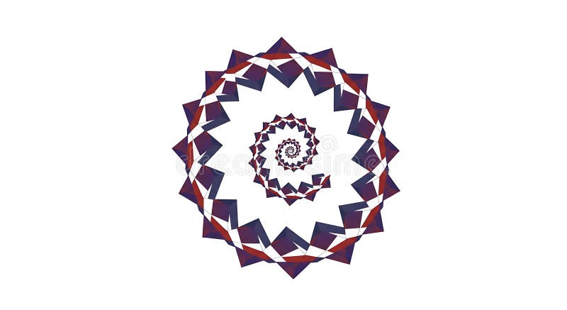 Geometric Spiral Design Pattern Featuring Interlocking Triangular ...