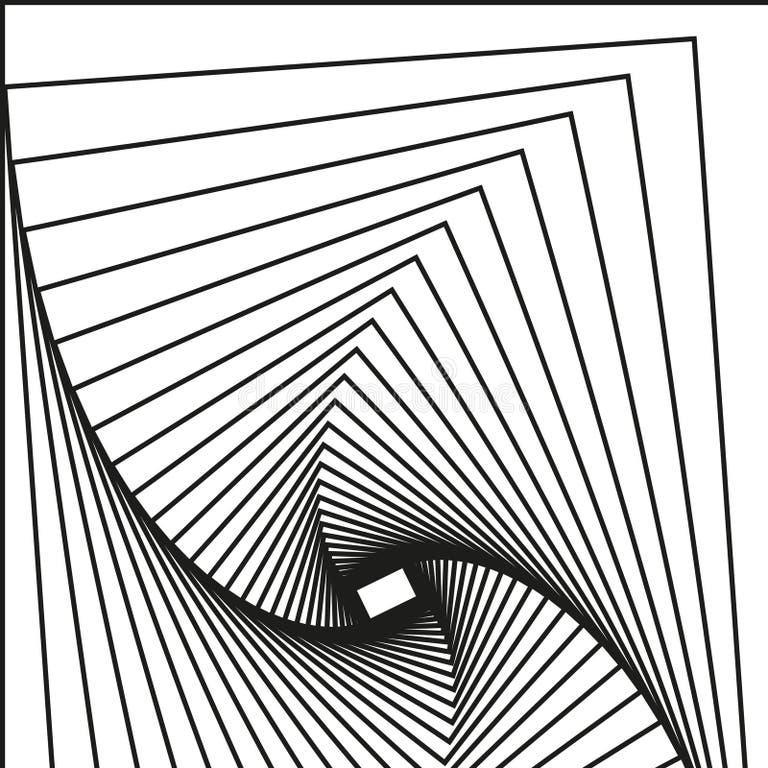 Twisting Square Line Stock Illustrations – 185 Twisting Square Line ...