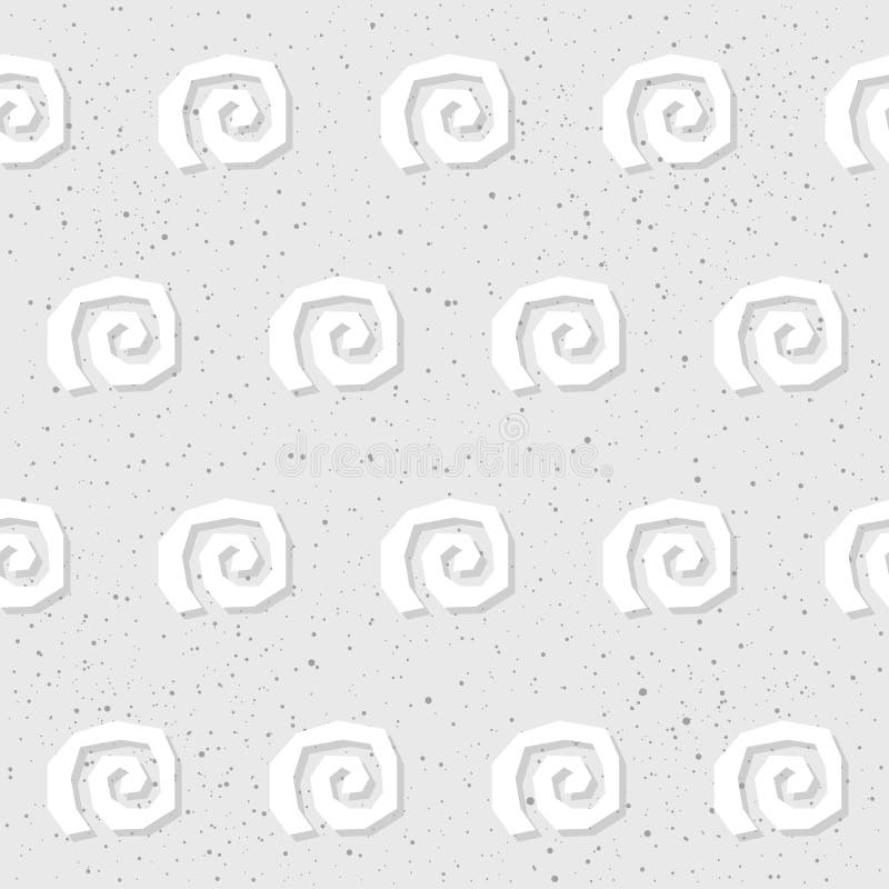 Geometric Spiral Seamless Pattern Background Stock Illustration ...