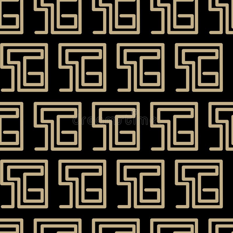 Geometric Spiral with Sharp Corners. Vector Seamless Pattern ...