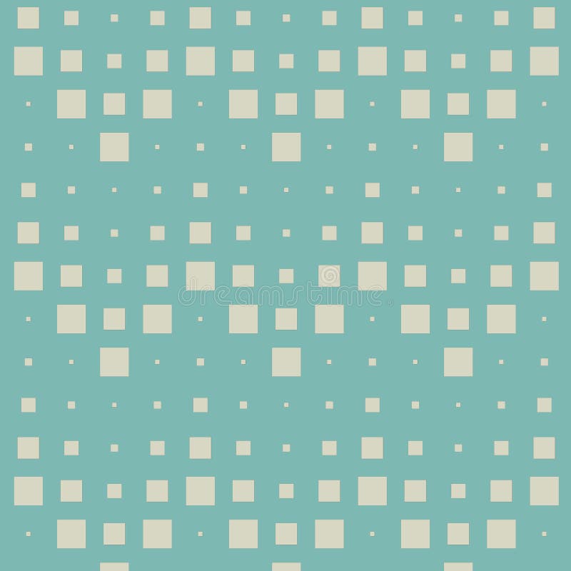 Geometric Square Beige and Aqua Pattern Stock Illustration ...