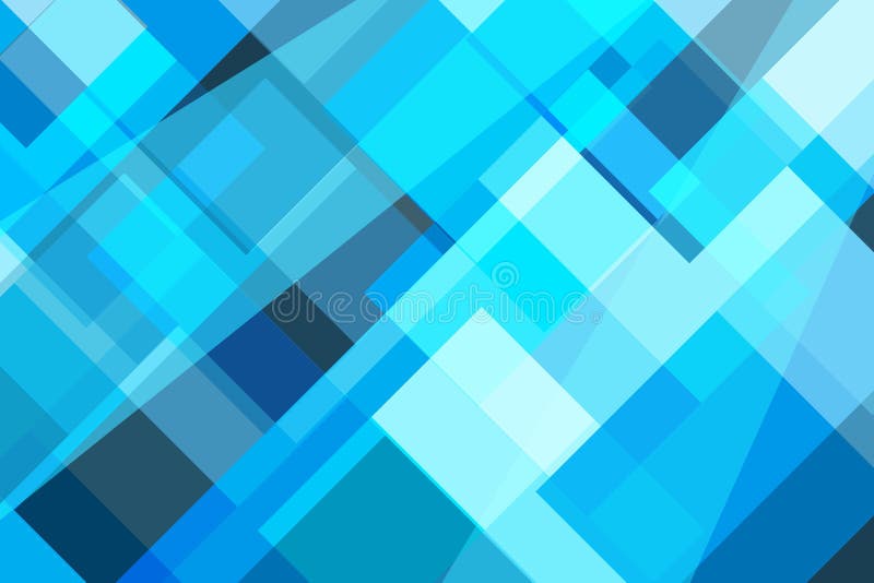 Geometric Square Blue Bright and Deep Abstract Background. Stock Vector ...
