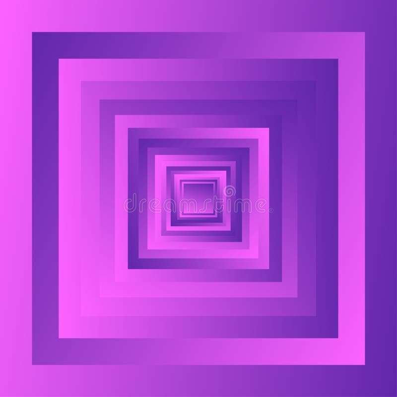 Geometric Square Design Shape with Random Shaded, Gradient Fill Stock ...