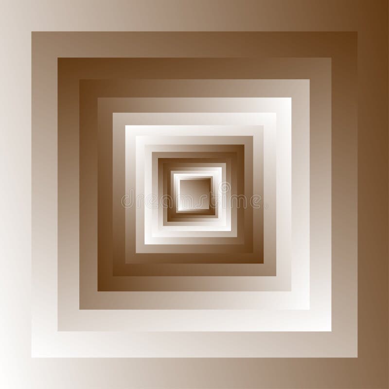 Geometric Square Design Shape with Random Shaded, Gradient Fill Stock ...