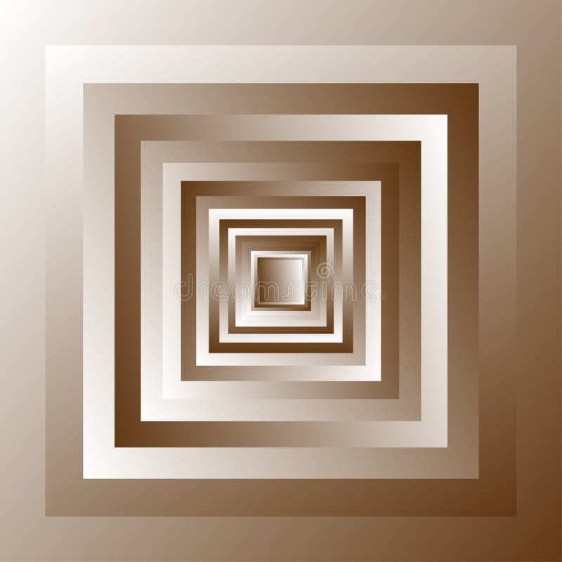 Geometric Square Design Shape with Random Shaded, Gradient Fill Stock ...