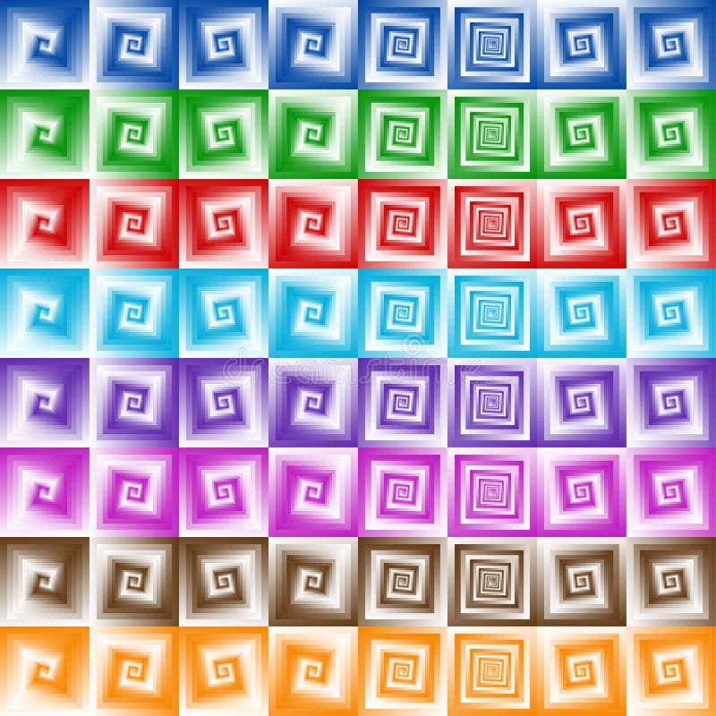 Geometric Square Design Shape with Random Shaded, Gradient Fill Stock ...