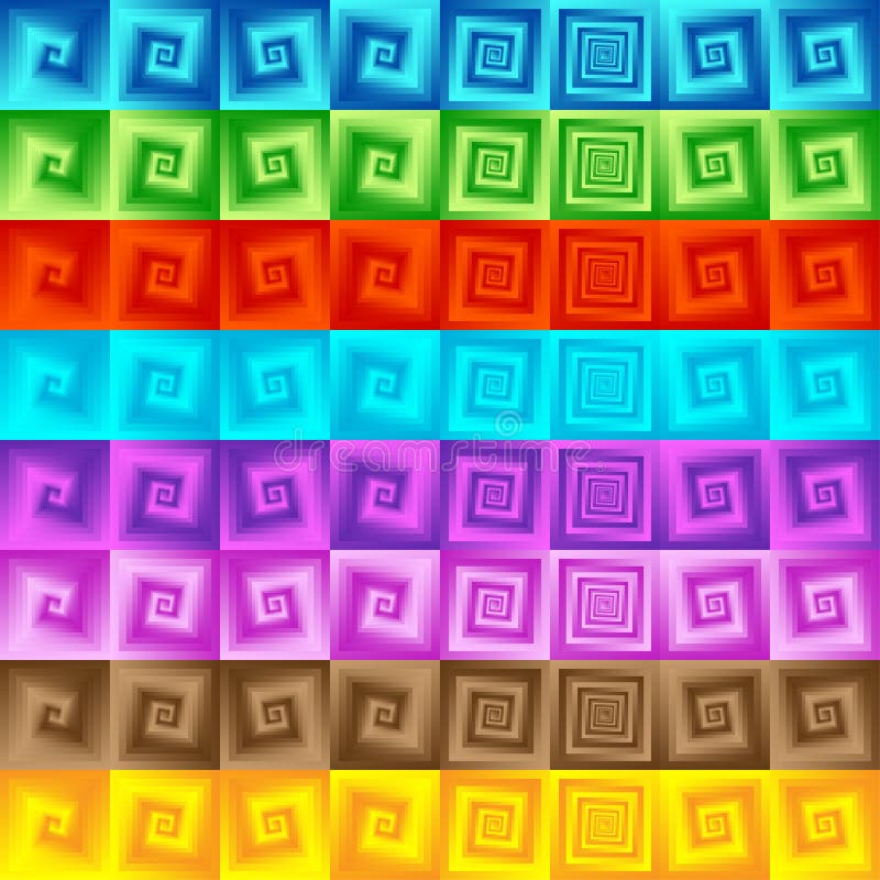 Geometric Square Design Shape with Random Shaded, Gradient Fill Stock ...