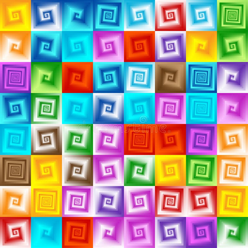 Geometric Square Design Shape with Random Shaded, Gradient Fill Stock ...