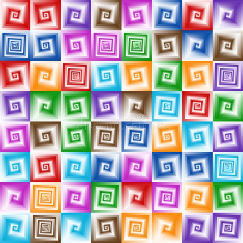 Geometric Square Design Shape with Random Shaded, Gradient Fill Stock ...