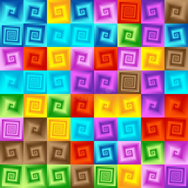 Geometric Square Design Shape with Random Shaded, Gradient Fill Stock ...