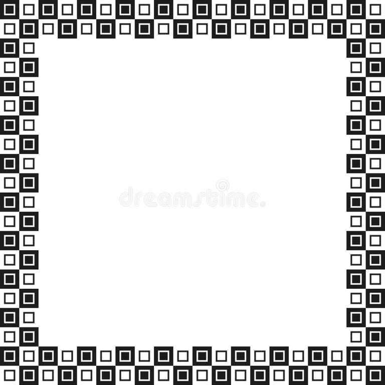 Geometric Square Pattern Border Stock Illustrations – 69,956 Geometric ...