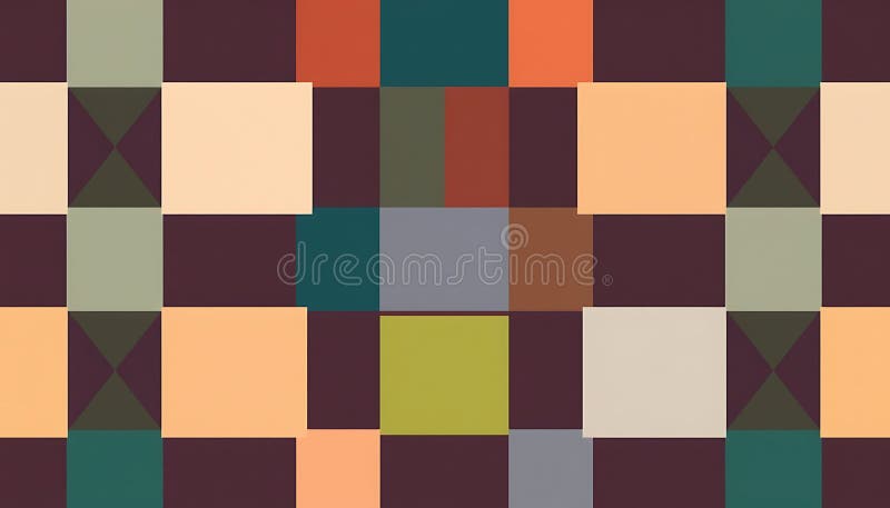 Geometric Square Pattern, Abstract Design, Modern Texture. Stock Photo, Generative AI Stock ...
