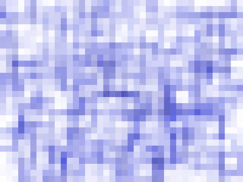 Geometric Square Pixel Pattern Abstract Background in Blue Stock ...